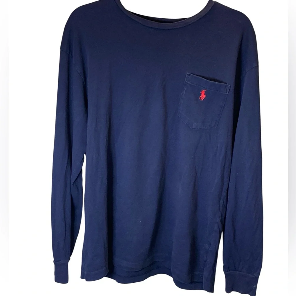 Polo Ralph Lauren | Shirts | Polo Ralph Lauren Long Sleeve Tee Navy Red ...